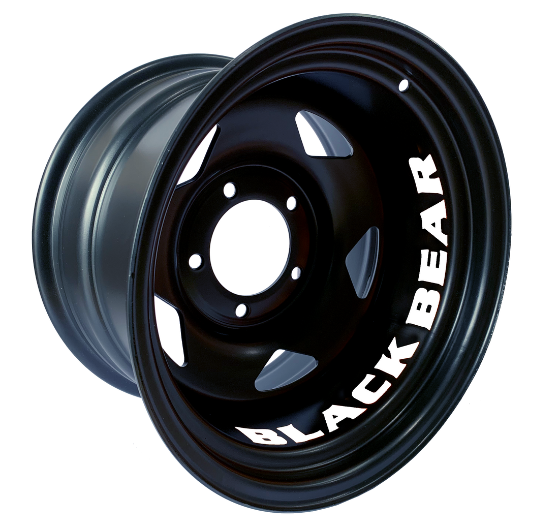 Black Bear 16" Rim Tech | 618S | Steel | Satin Black – BB 4X4 OFFROAD